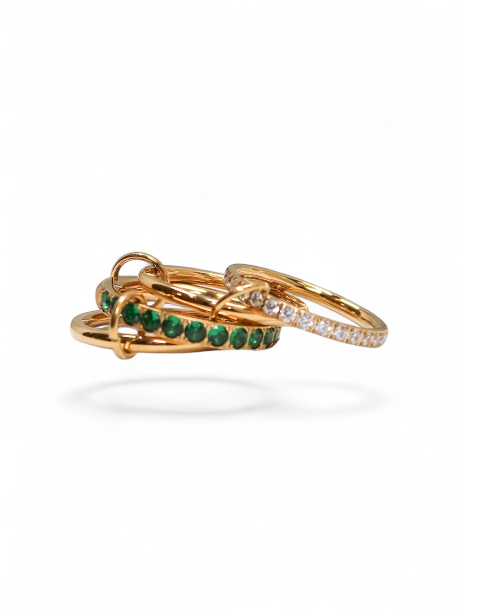 Esmeralda Royal Emerald Spinner 316L Stainless Steel Ring – KC Chic Designs